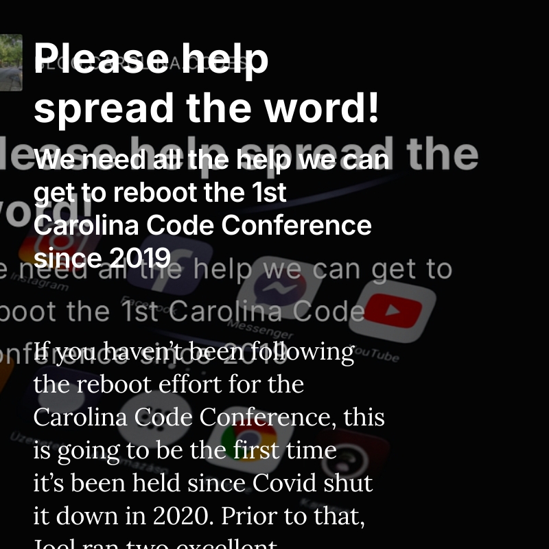 Please help spread the word! - by Barry Jones